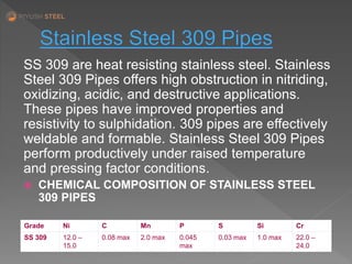 Stainless steel pipes | PPTX