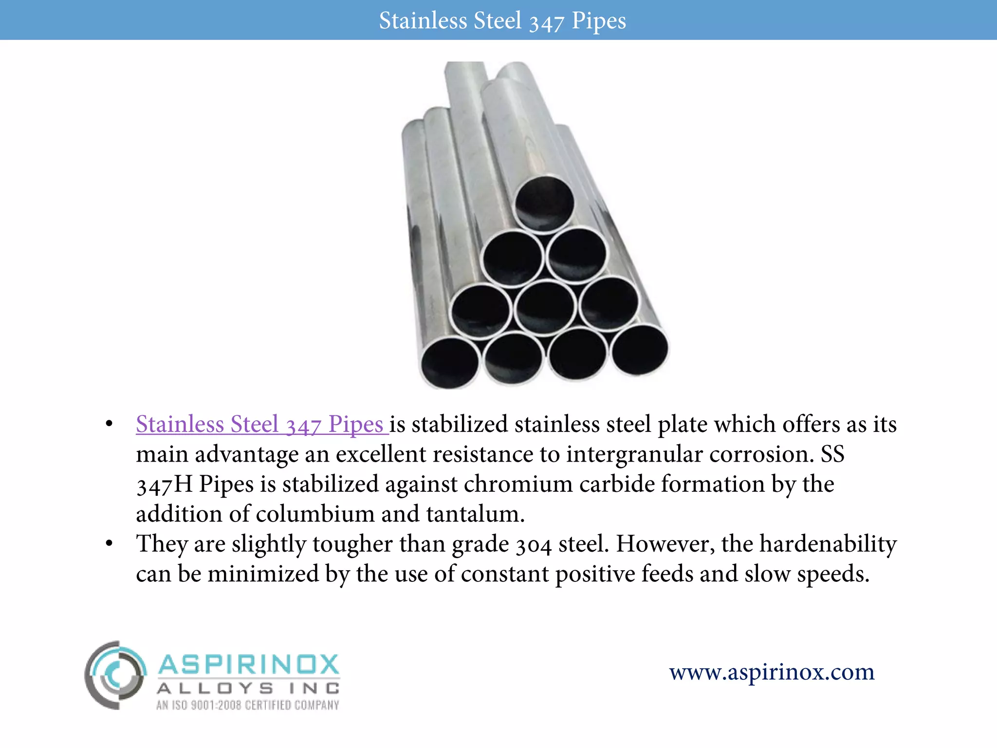 Stainless steel pipes grades | PDF
