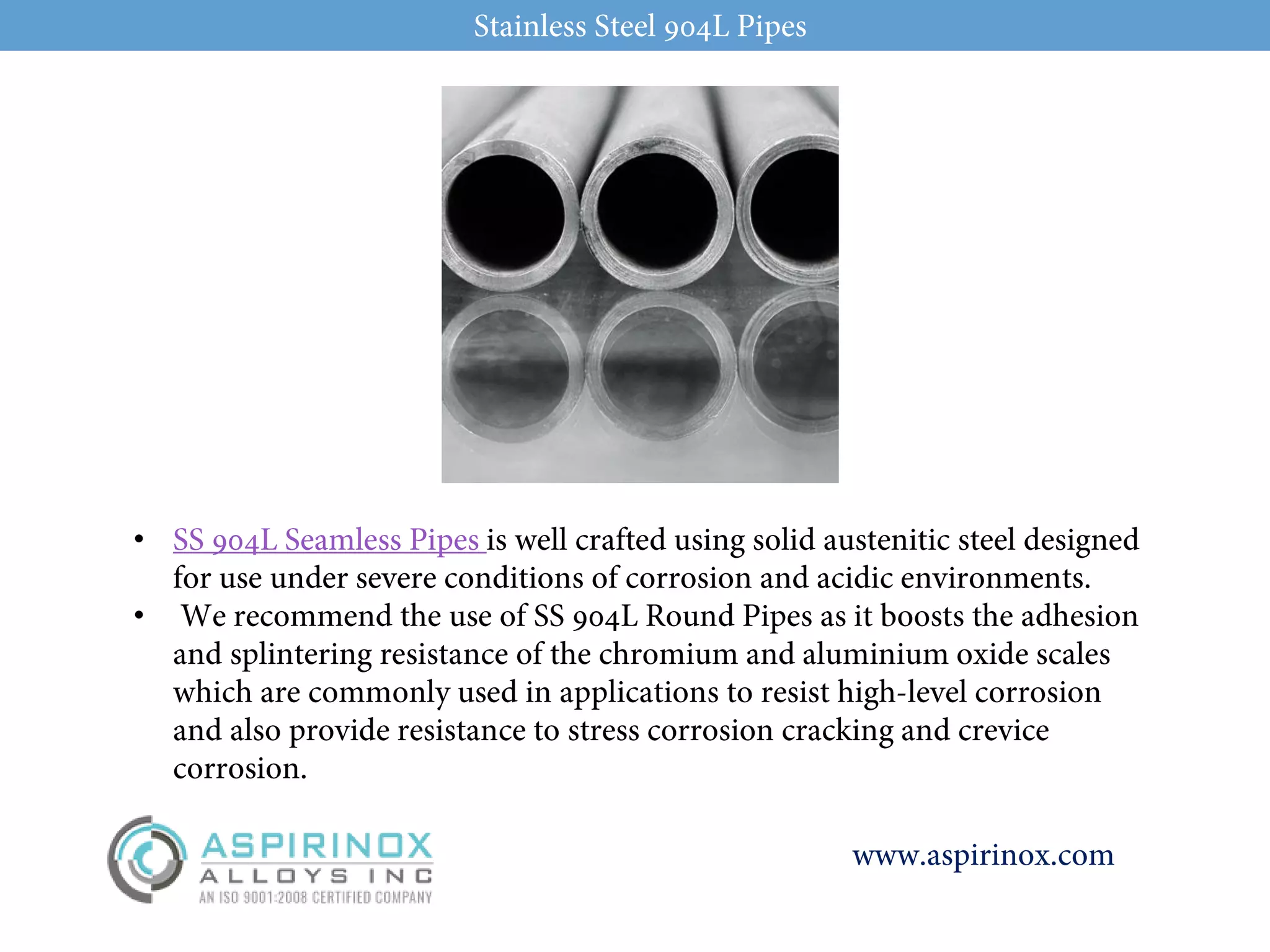 Stainless steel pipes grades | PDF