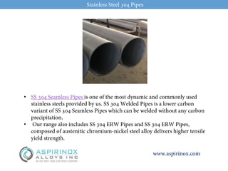 Stainless steel pipes grades | PPT
