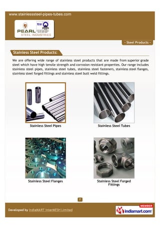 Pearl Steel Industries, Mumbai, Steel Products | PDF