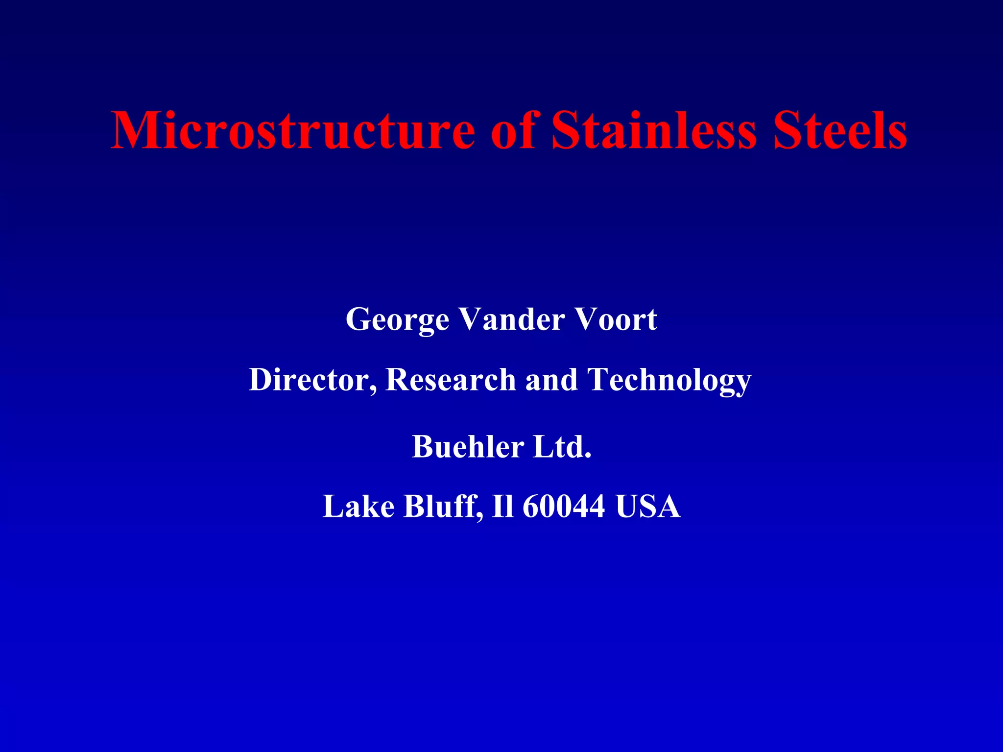 StainlessSteels.pptx | Chemistry | Science