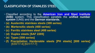 Stainless steel, soldering & welding. corrosion | PPTX