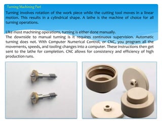 Stainless Steel Turning Part | PPTX | Woodworking | Arts and Crafts