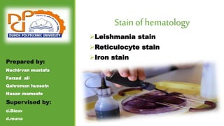 Stain of hematology | PPTX