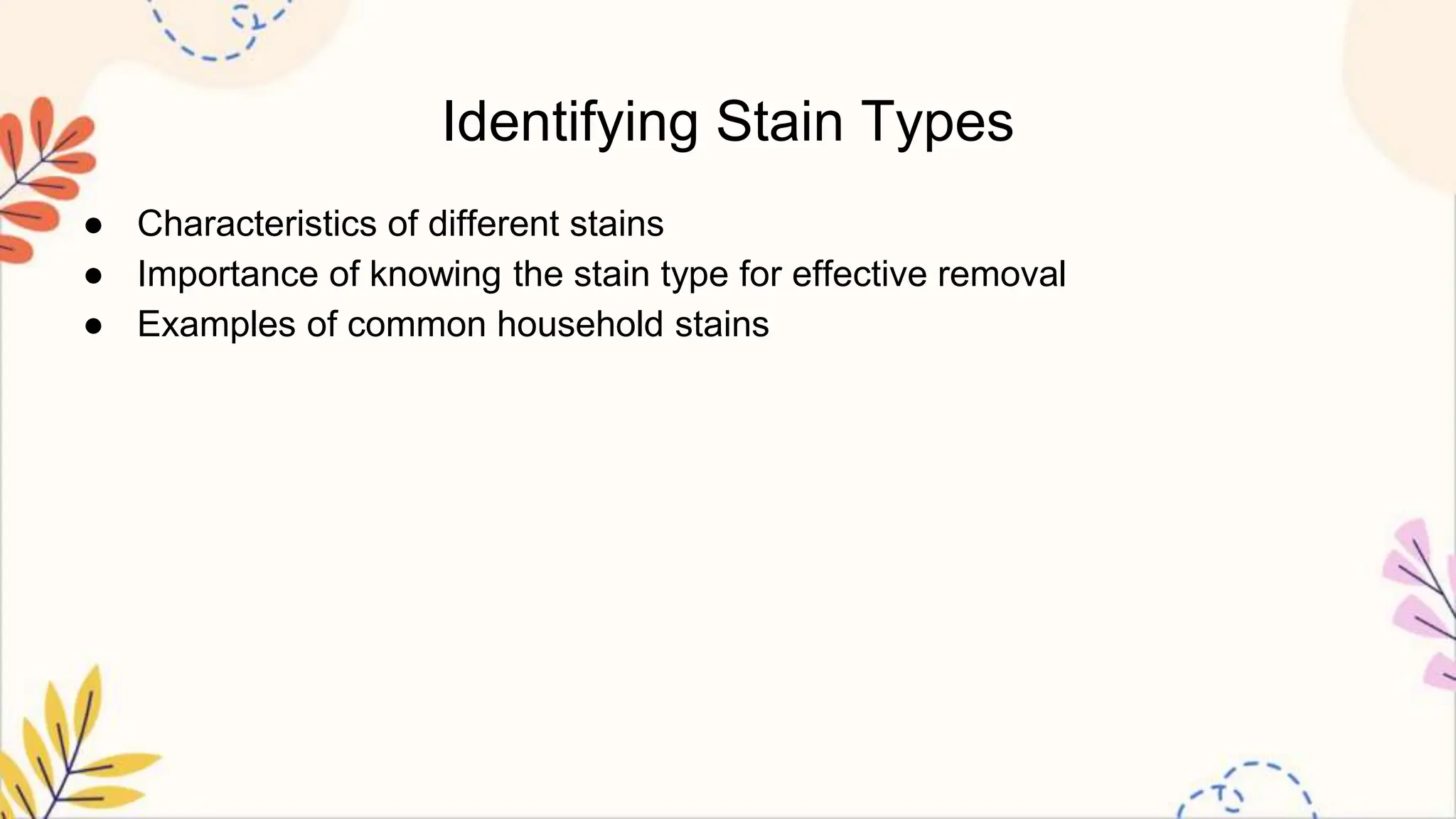stain removal.pptx HOUSEKEEPING LESSON PPT | PPTX