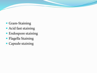 Stains and staining techniques | PPTX