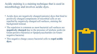 Stains Used in Microbiology for diagnosis of clinical samples | PPTX