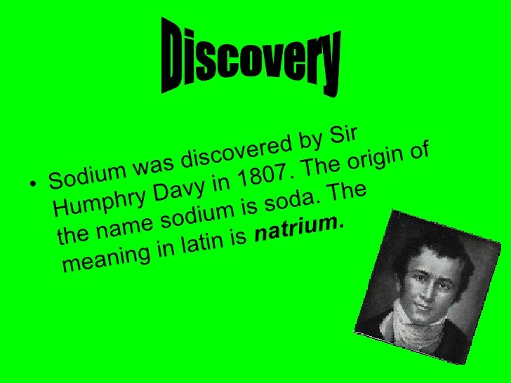 Sodium powerpoint