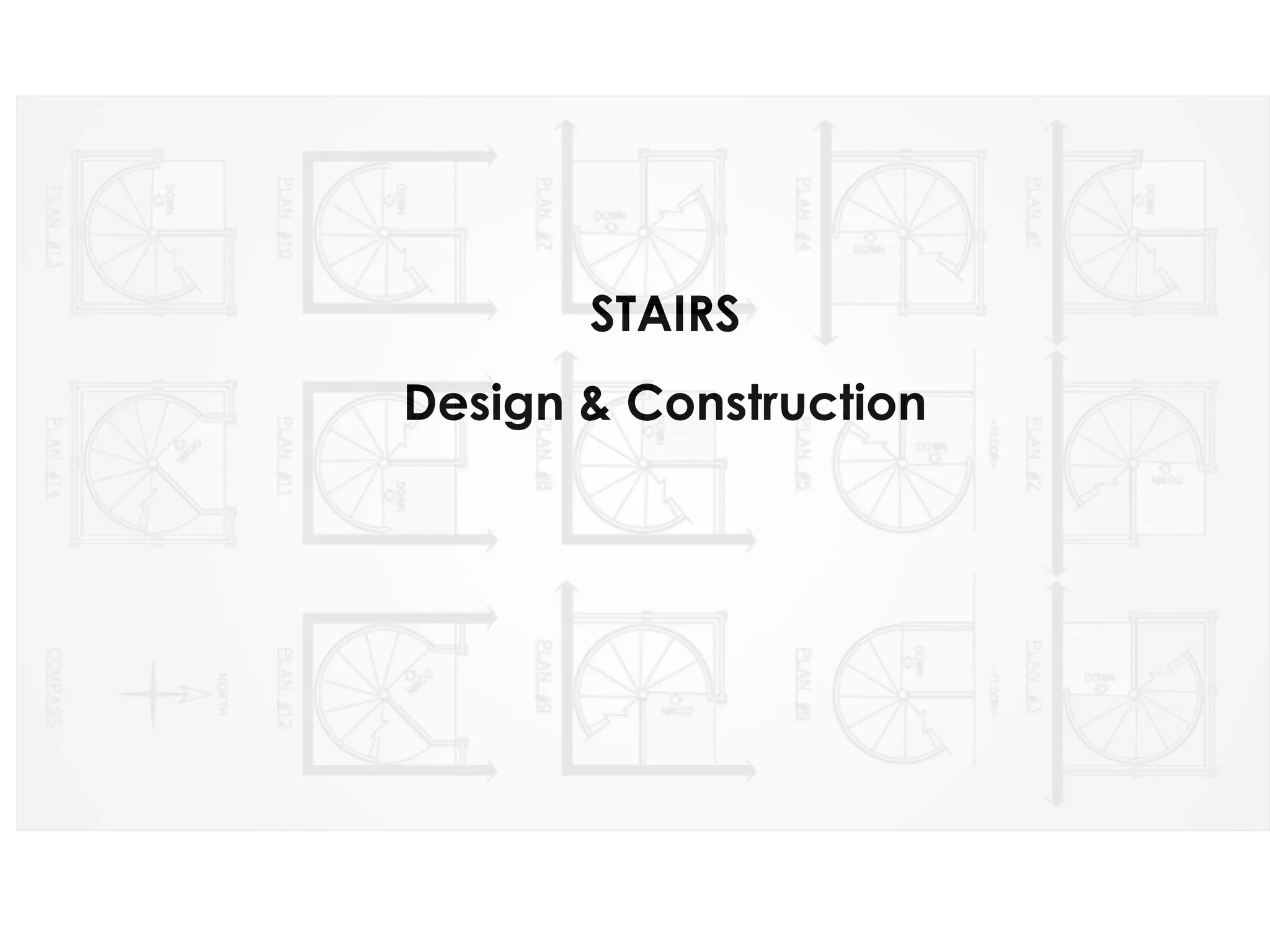 Types & construction of stairs with photos | PDF