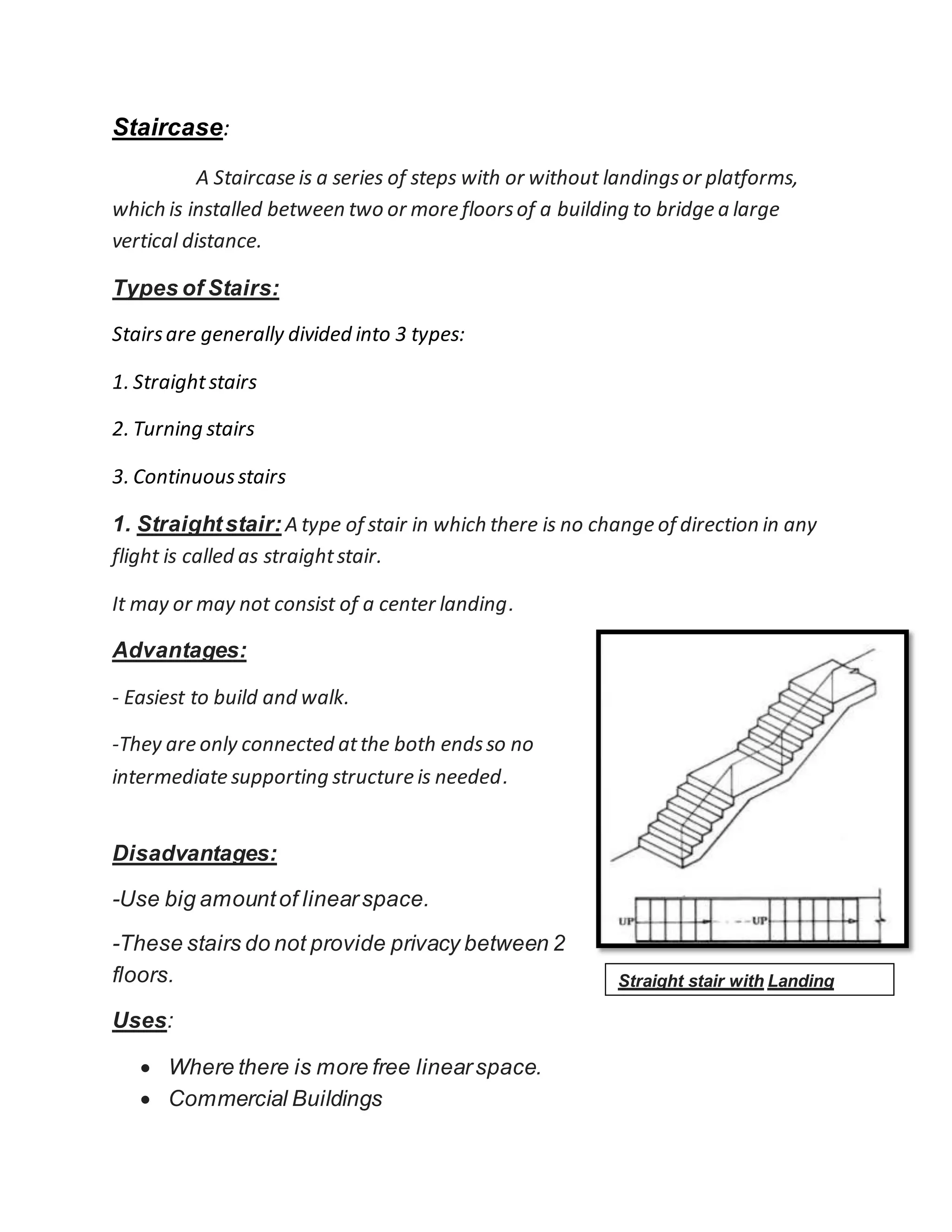 Types of Stairs | DOCX