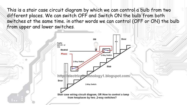 Stair case wiring and tubelight wiring | PPTX | Home Appliances | Home ...