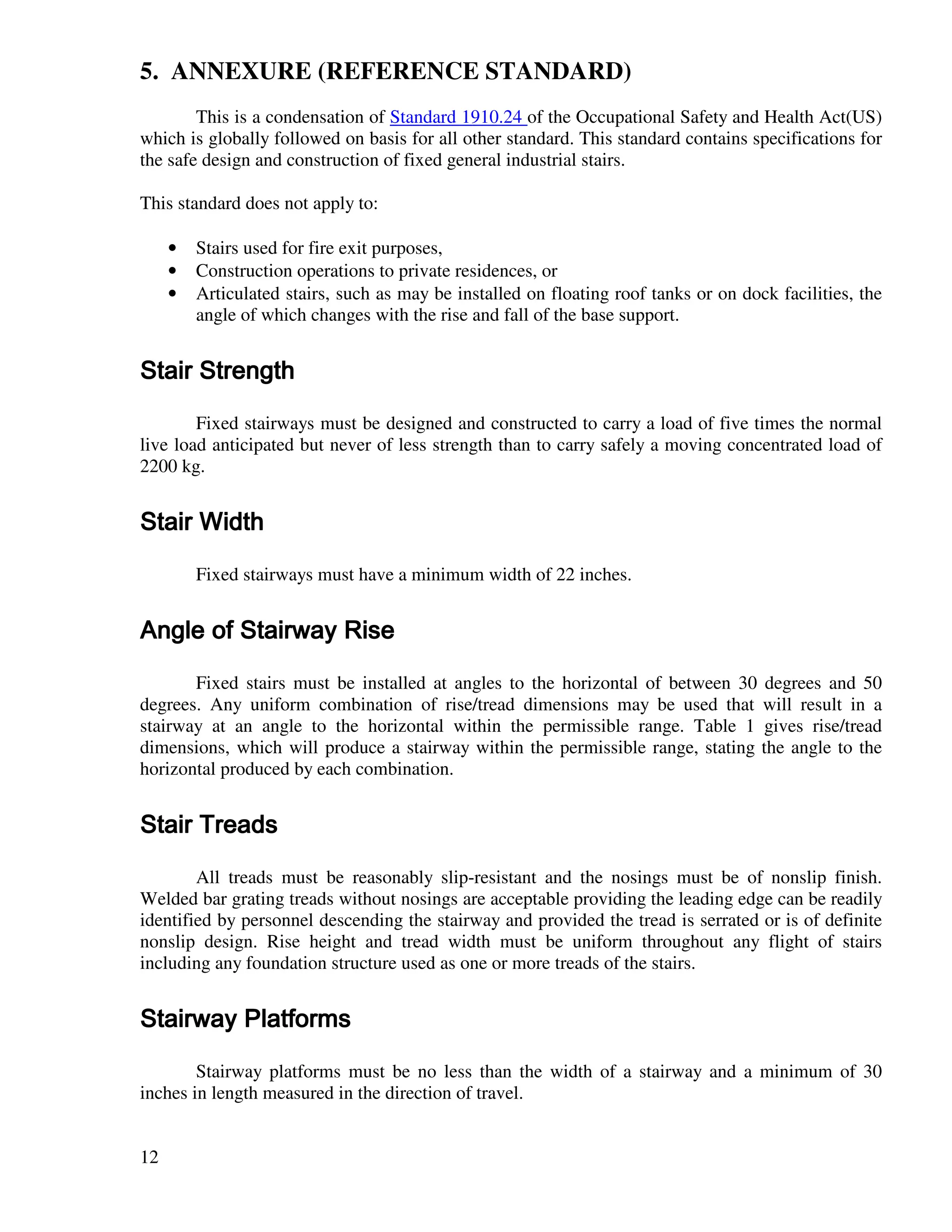 STAIR PLATFORMS stair cases stand stair cases standards ards | PDF
