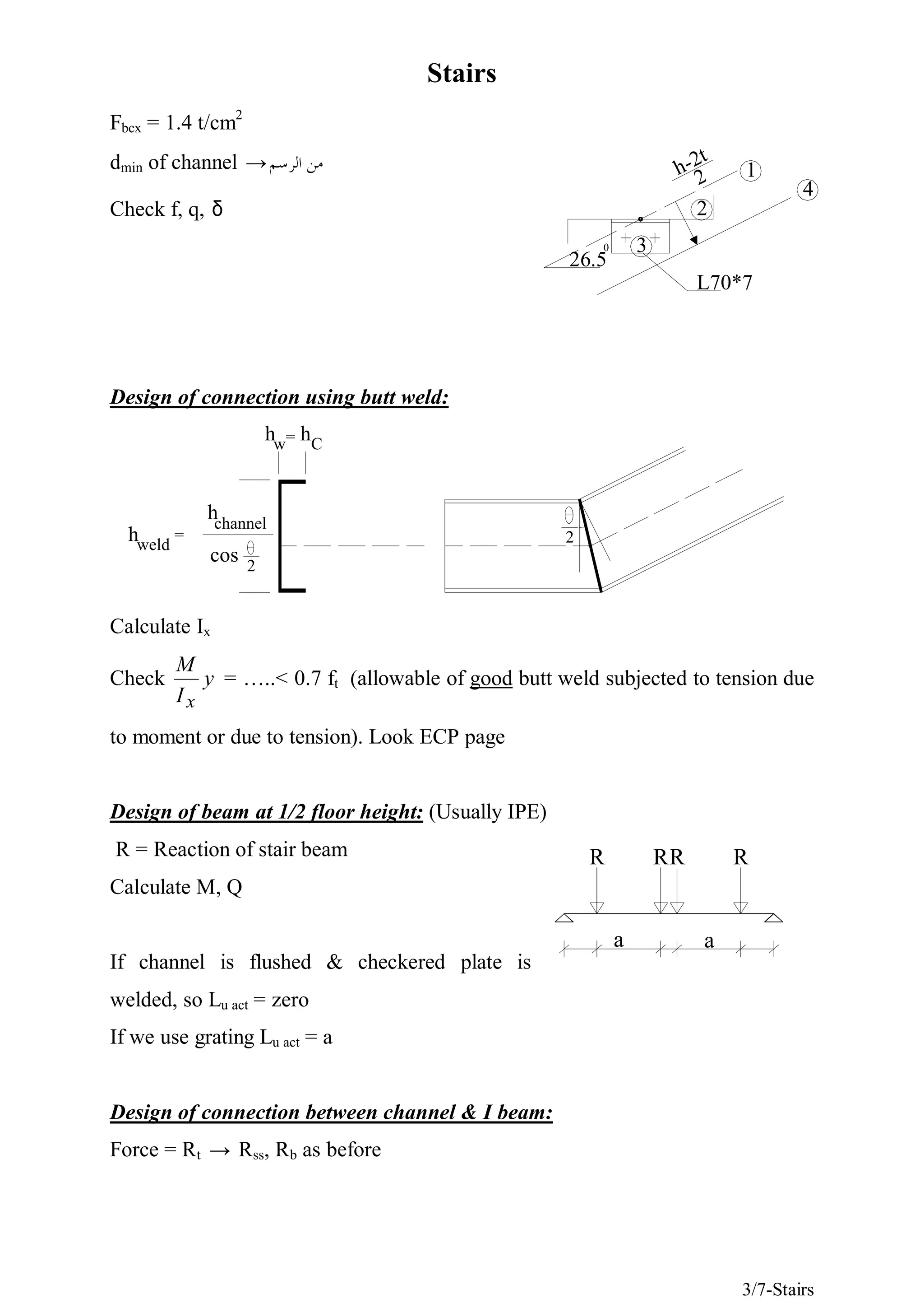Design of stairs | PDF