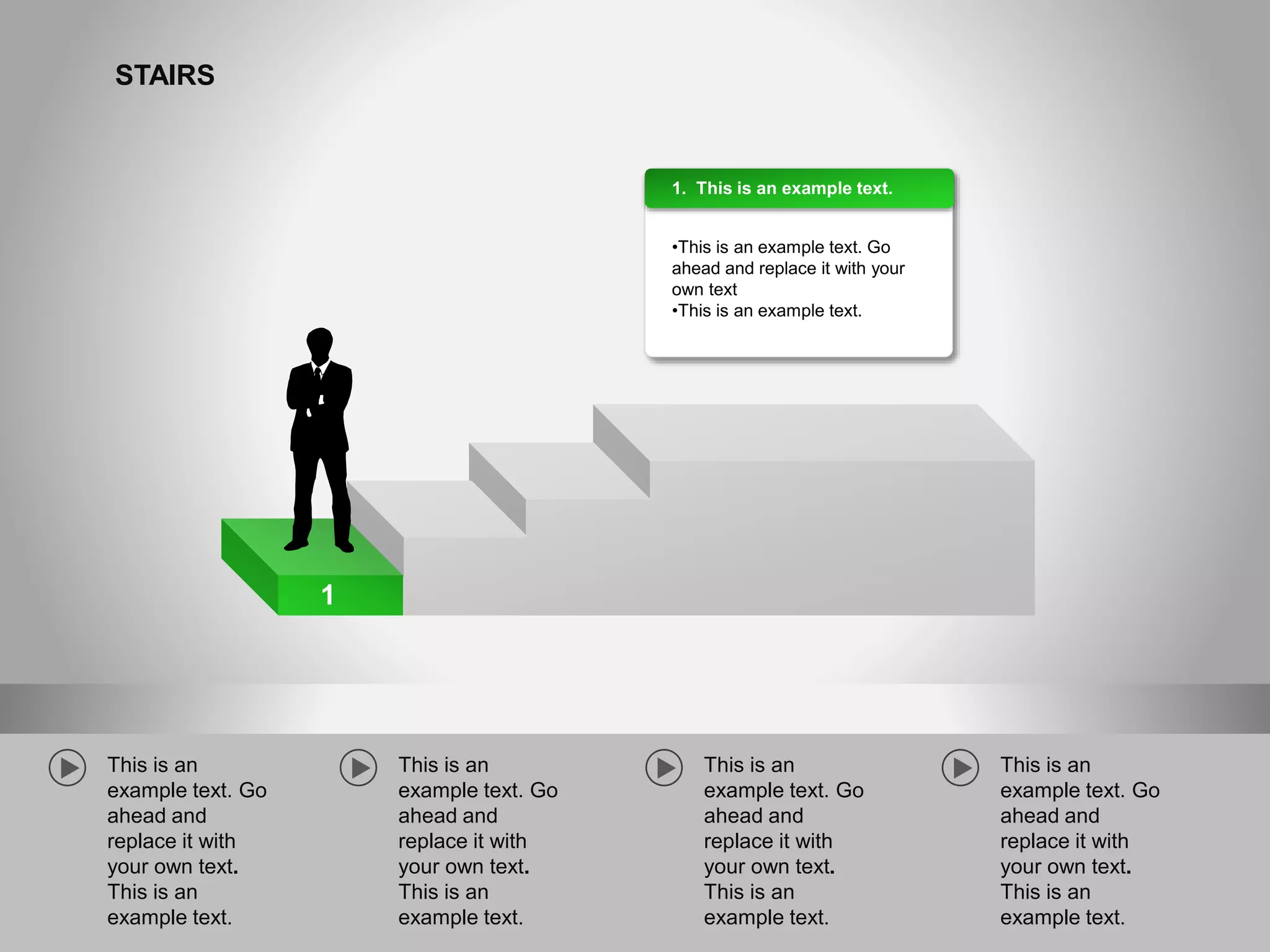 Stairs Diagrams (for PowerPoint and Google Slides) | PPTX