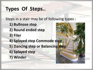 Stairs.pdf note for building and civil engineering department | PDF