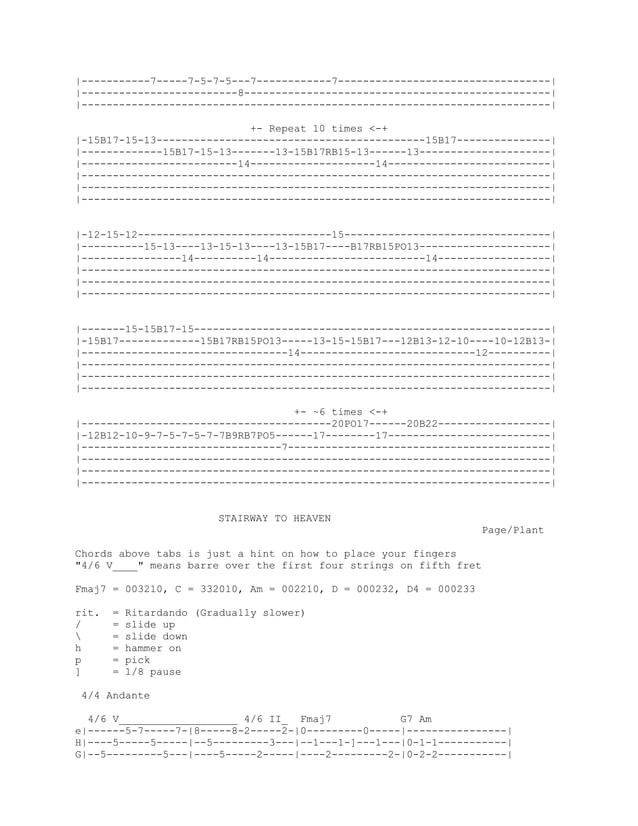 Stairway to heaven | DOCX