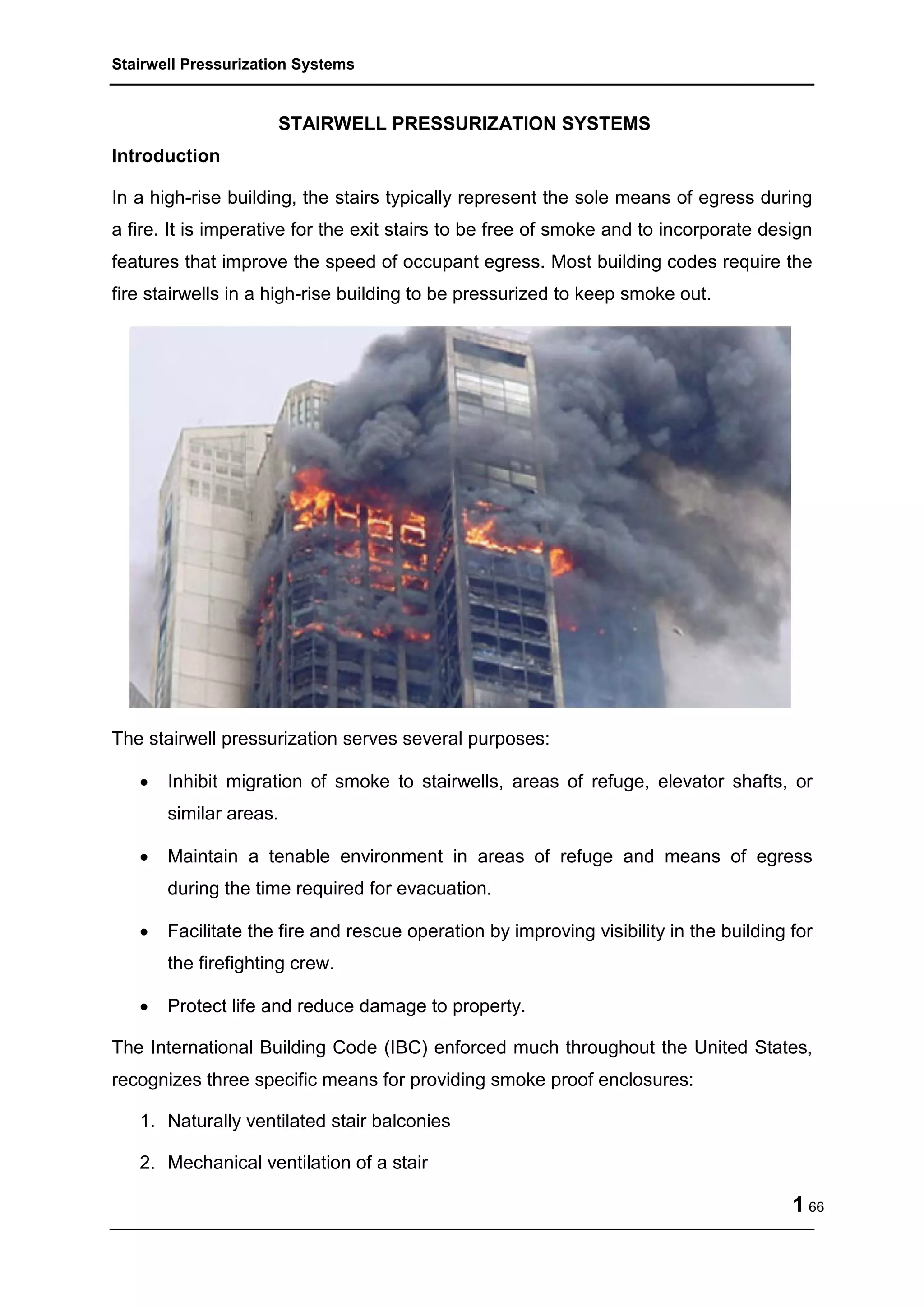 Stairwell pressurization systems | PDF