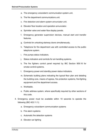 Stairwell pressurization systems | PDF