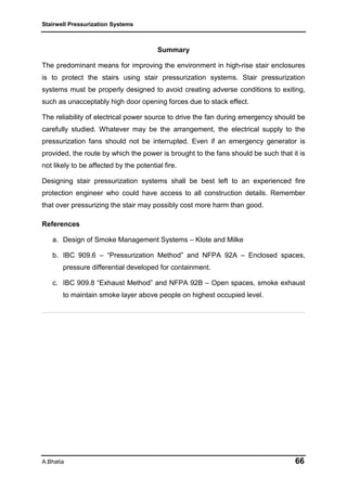 Stairwell pressurization systems | PDF