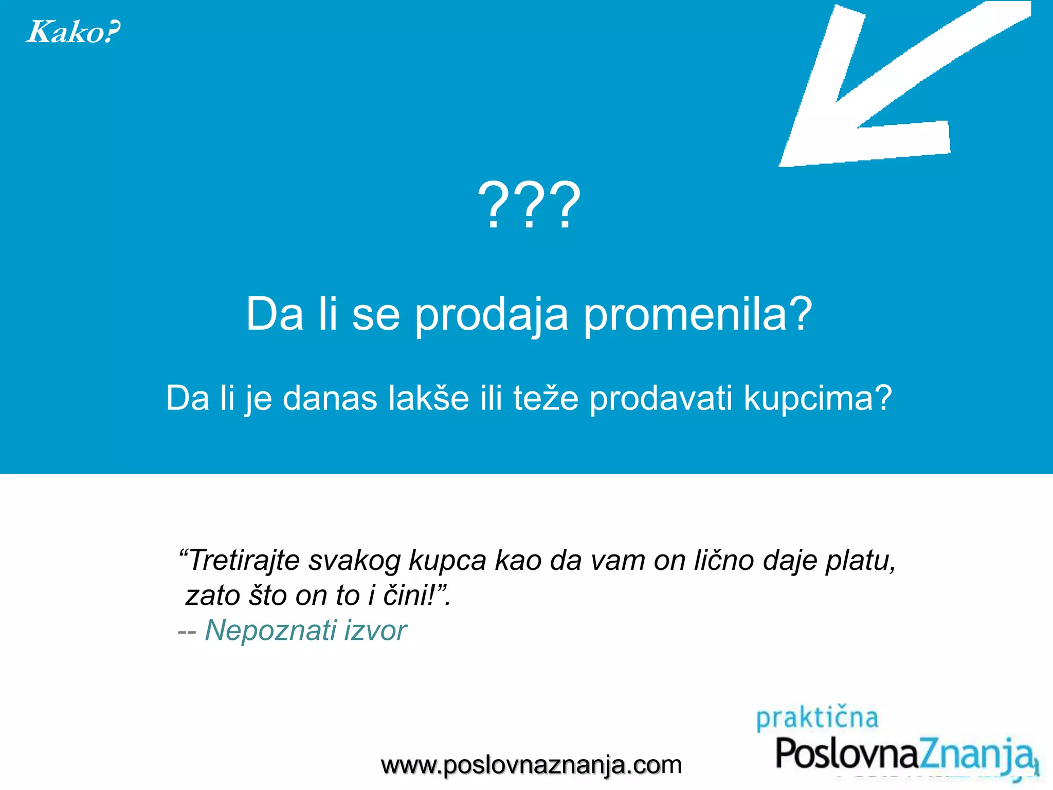 Sta je sistem prodaje i koji su prodajni koraci | PPT