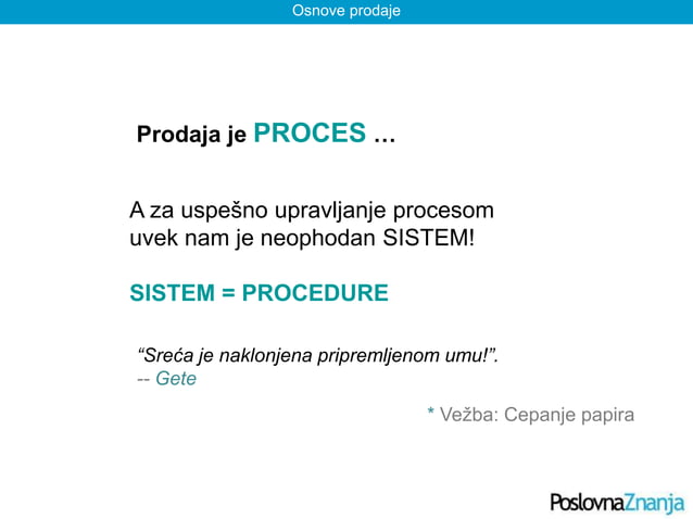 Sta je sistem prodaje i koji su prodajni koraci | PPT
