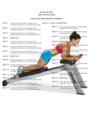 STAK 30 Day ABS Challenge | PDF