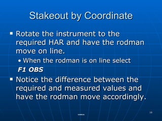 Stake out by coordinates | PPT