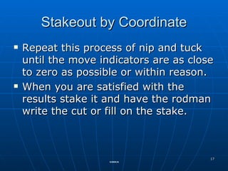 Stake out by coordinates | PPT