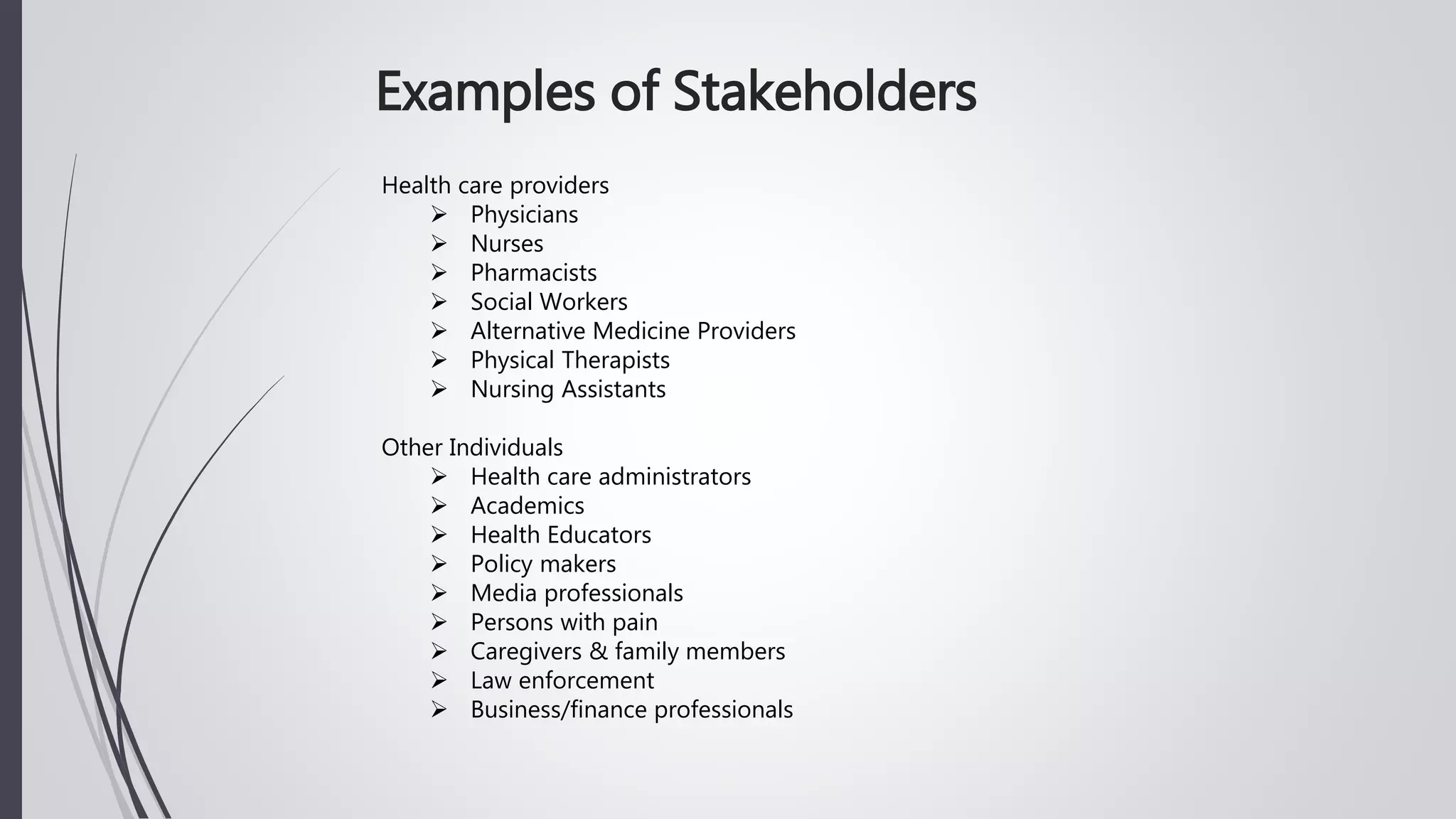 Stakeholders | PPTX