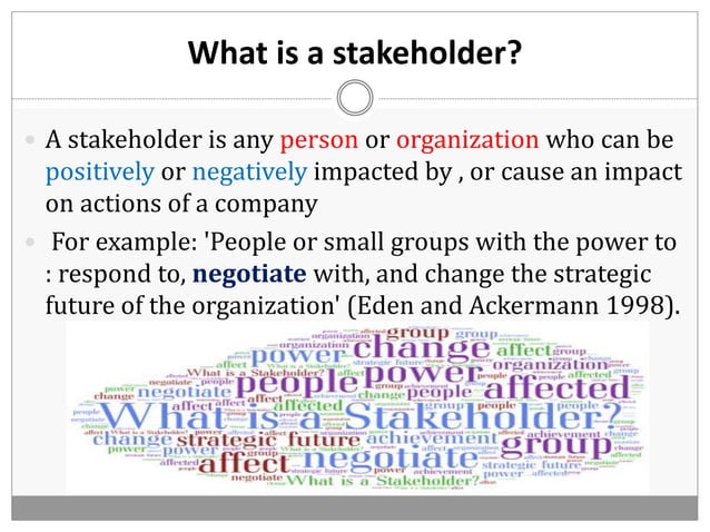 Stake holder | PPT