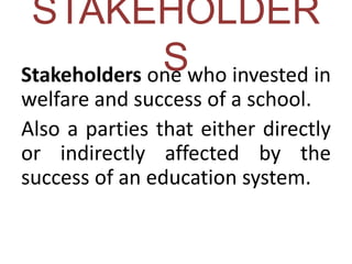 Stakeholder of Assessment | PPTX