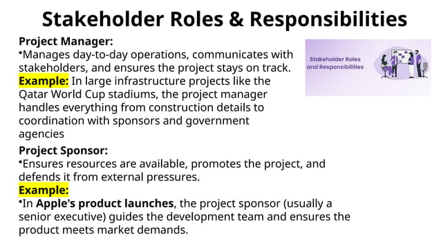 Stakeholder in Project Management for Degree Students | PPT