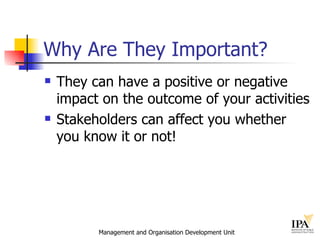Stakeholder Analysis Pauline Hall | PPT