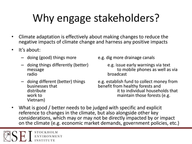 Training module on stakeholder engagement | PPTX | Environment | Science
