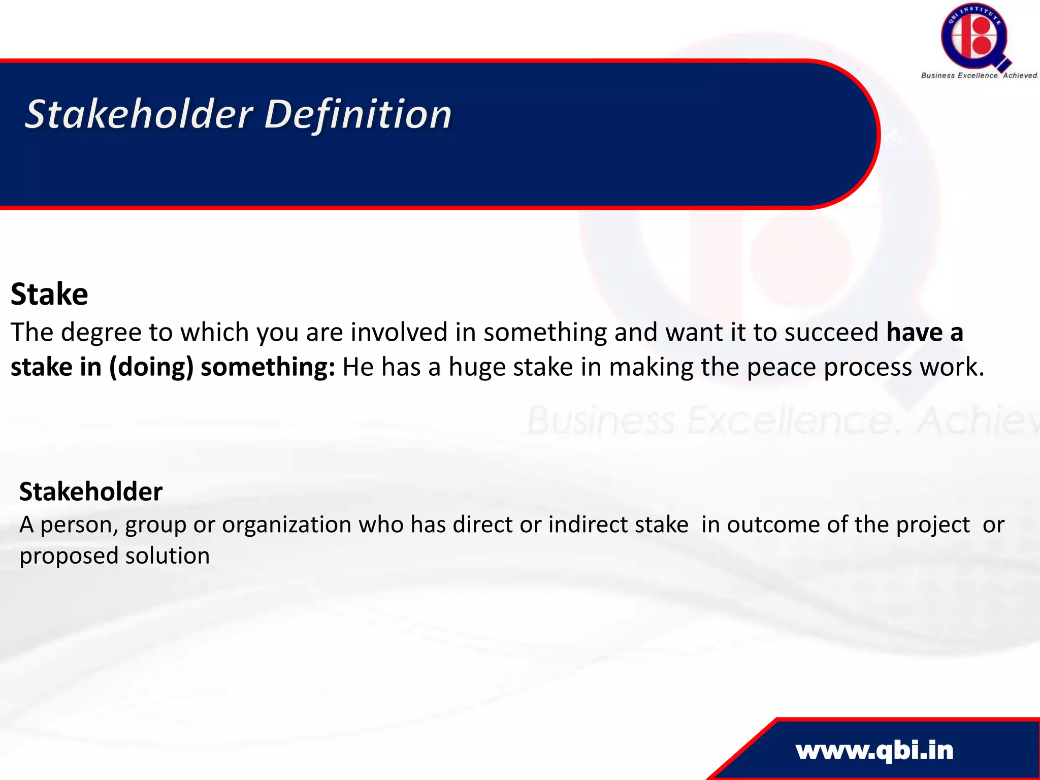 Stakeholder analyis | PPT