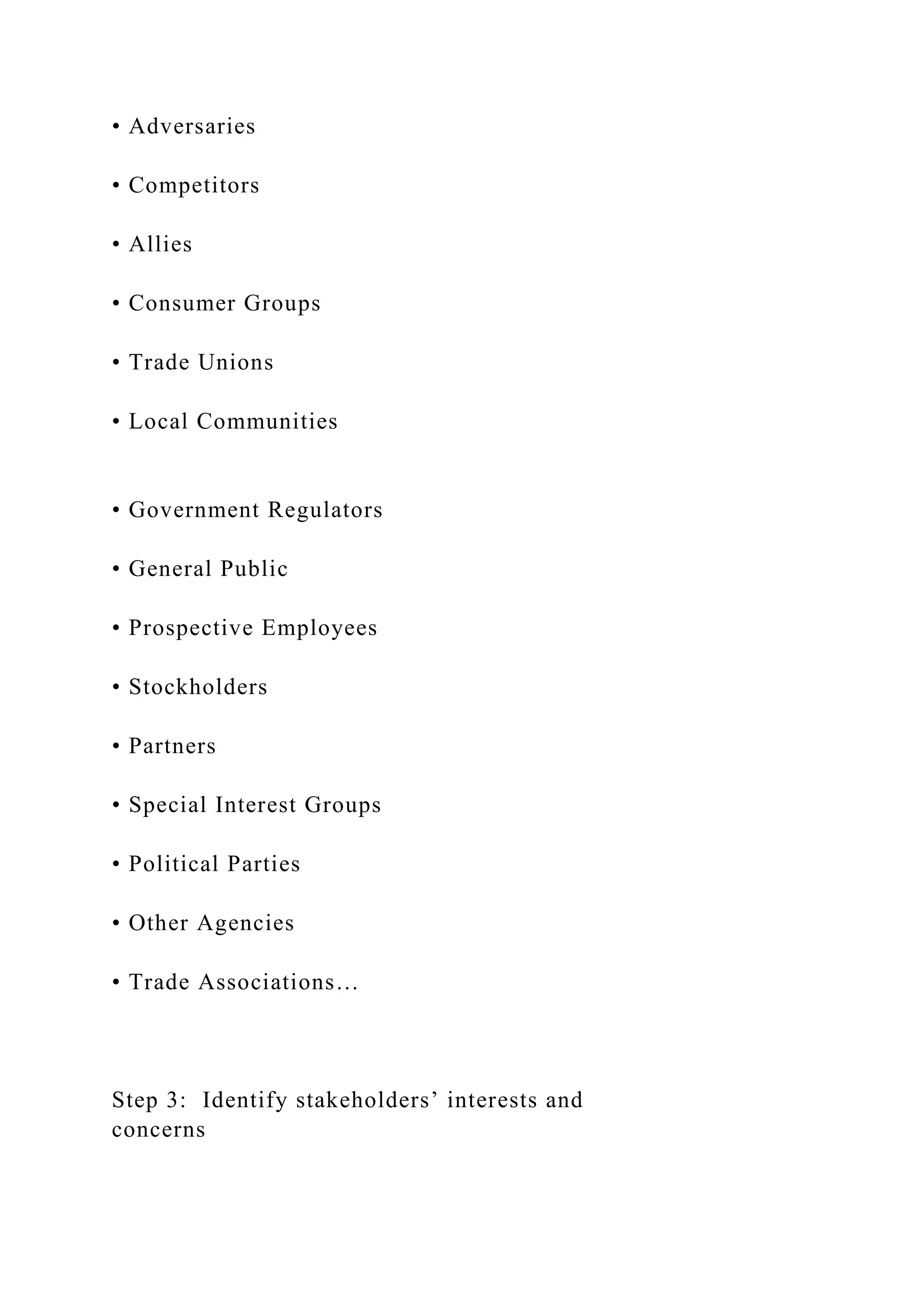 Stakeholder Analysis A Nine Step Approach The Nine.docx