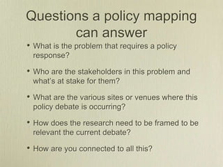 TTI PEC Nairobi Workshop - Stakeholder and Policy Mapping | PPT