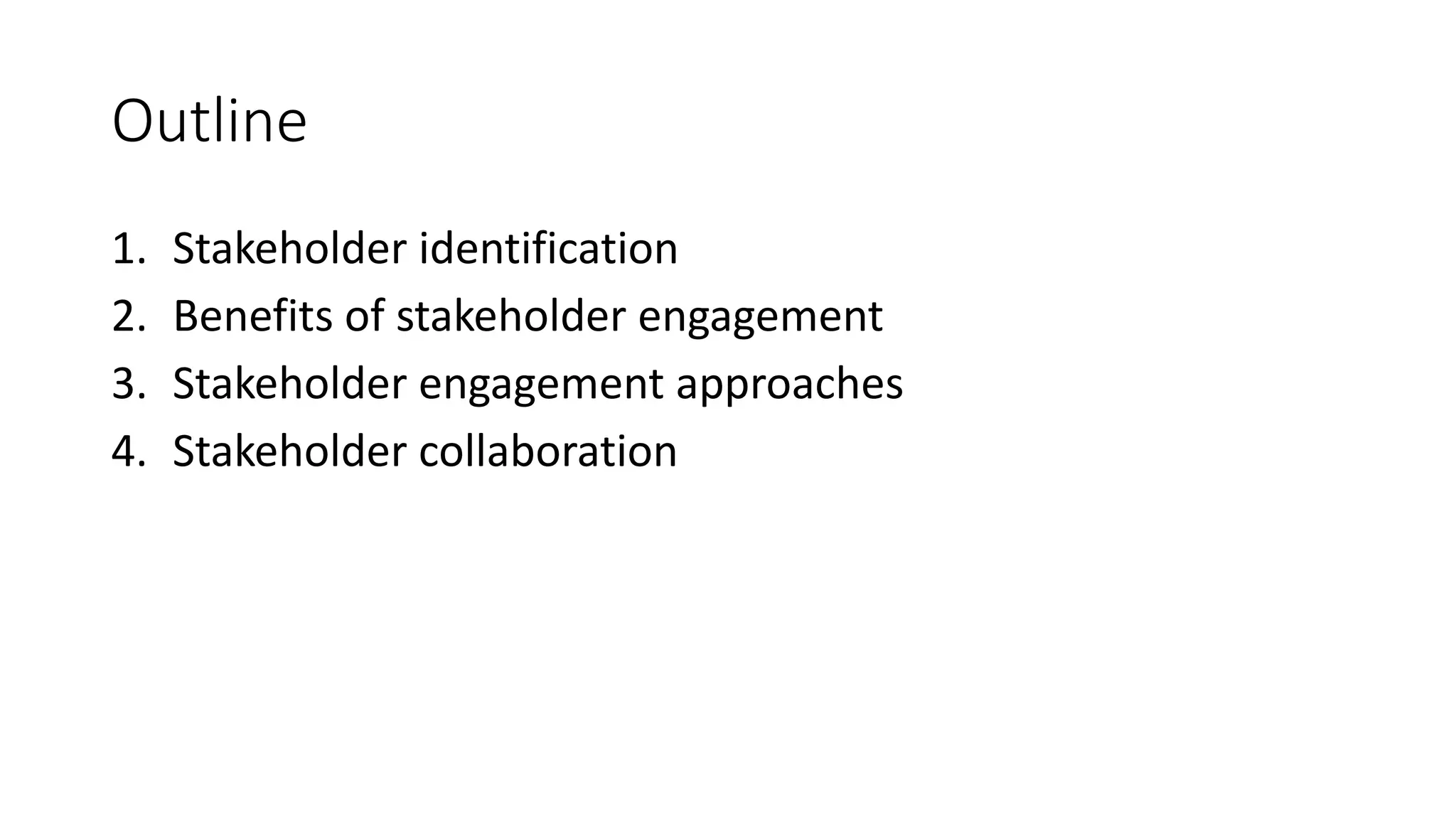 Stakeholder Identification in Net Zero Initiatives | PPTX