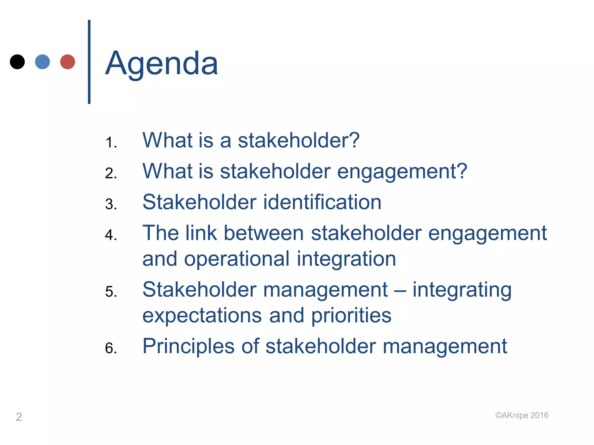 Stakeholder engagement and management | PDF