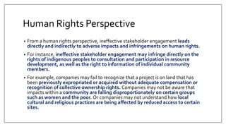 Stakeholder engagement in the mining sector | PPTX