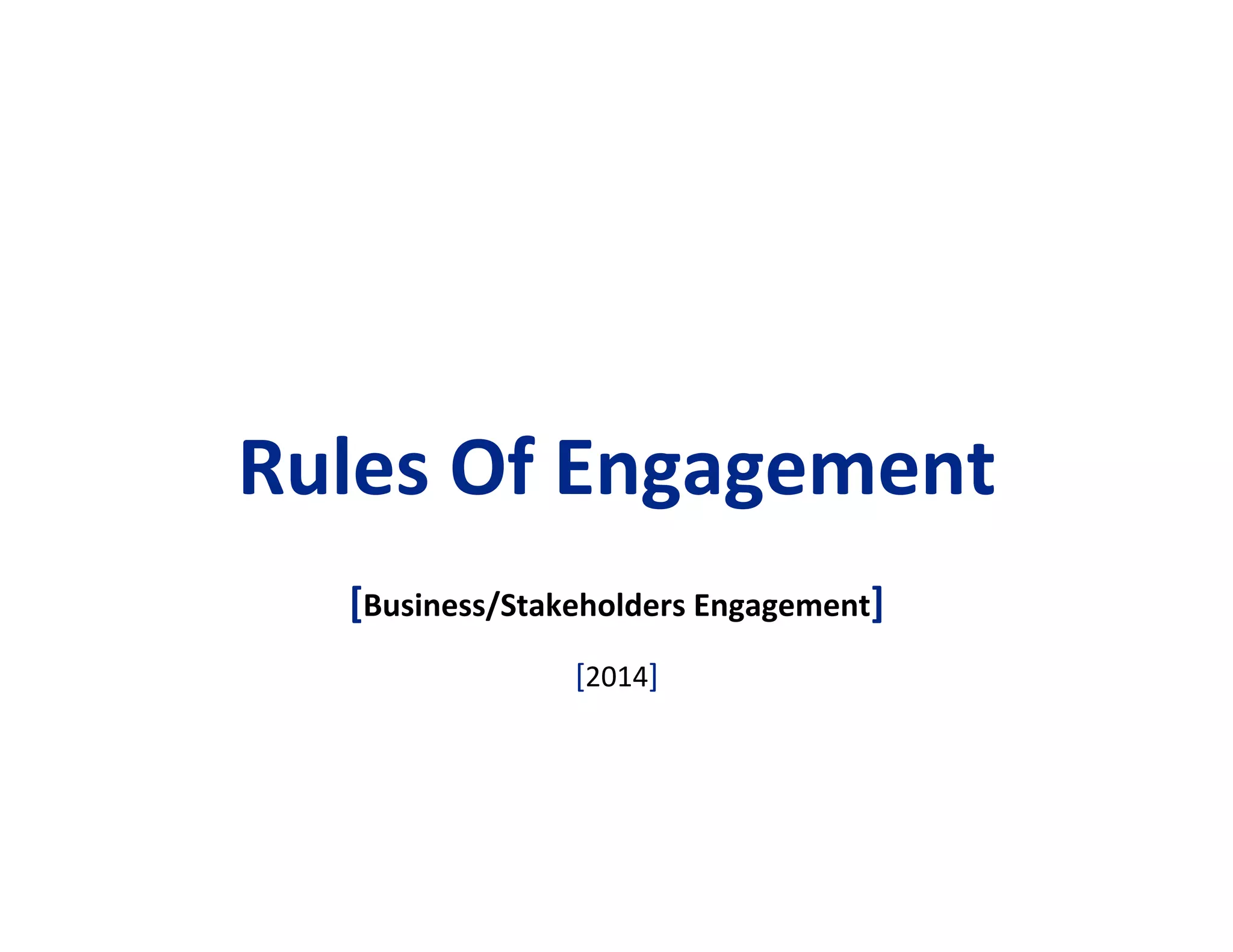 Stakeholder engagement rules 2014 | PDF