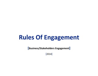 Stakeholder engagement rules 2014 | PDF