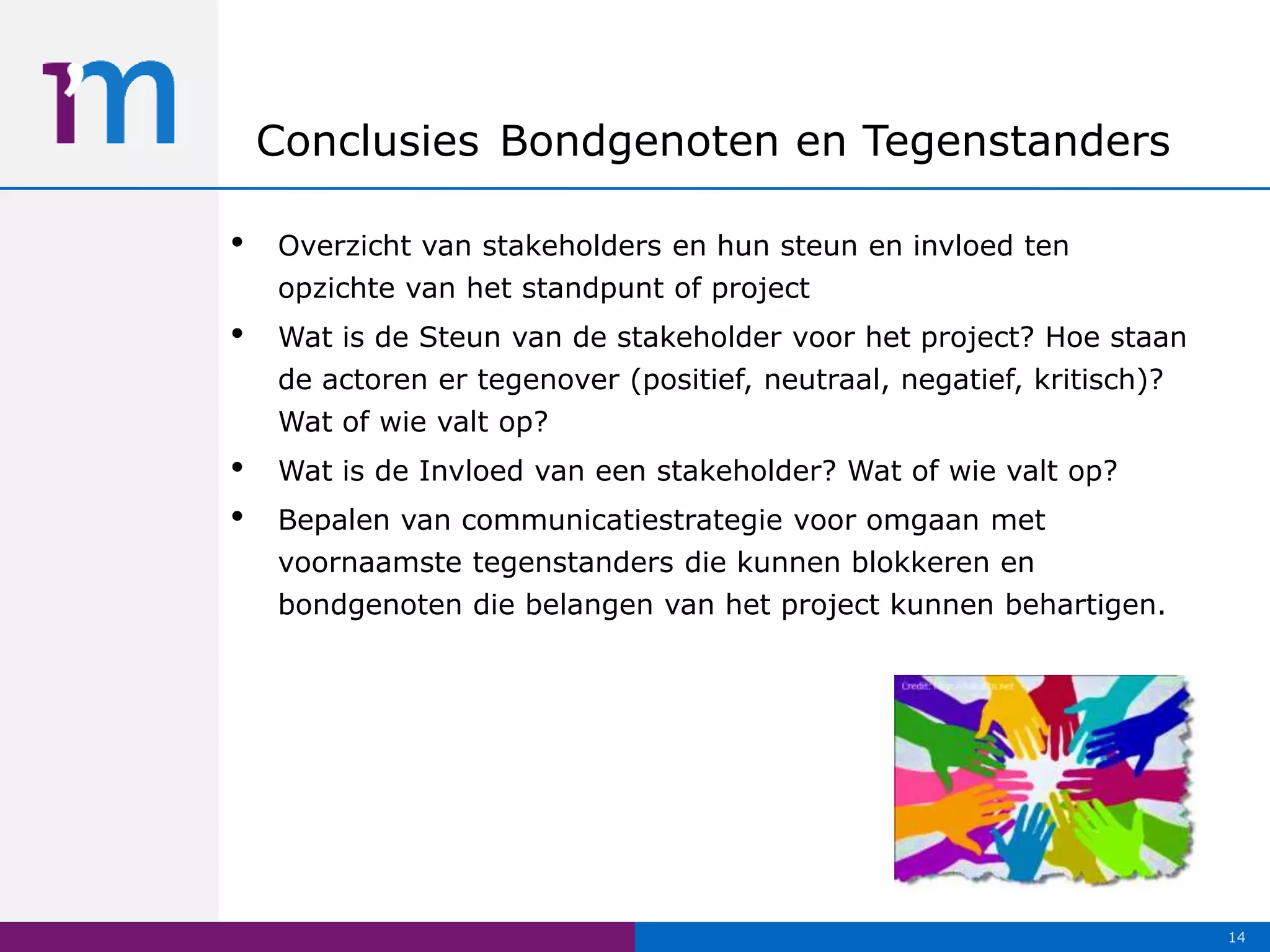 Stakeholder identificatie en analyse presentatie Intermedius | PPTX ...