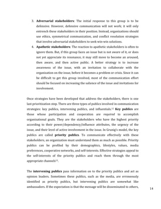 Identifying and Prioritizing Stakeholders for Public Relations | PDF