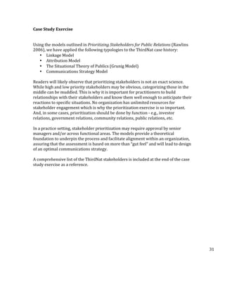 Identifying and Prioritizing Stakeholders for Public Relations | PDF