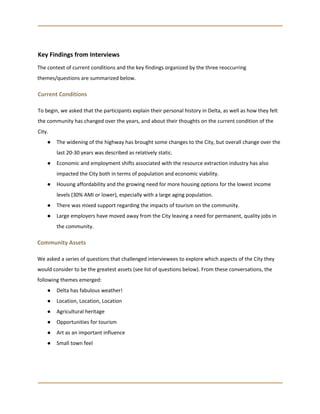 Stakeholder Interview Summary Report | PDF