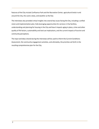 Stakeholder Interview Summary Report | PDF