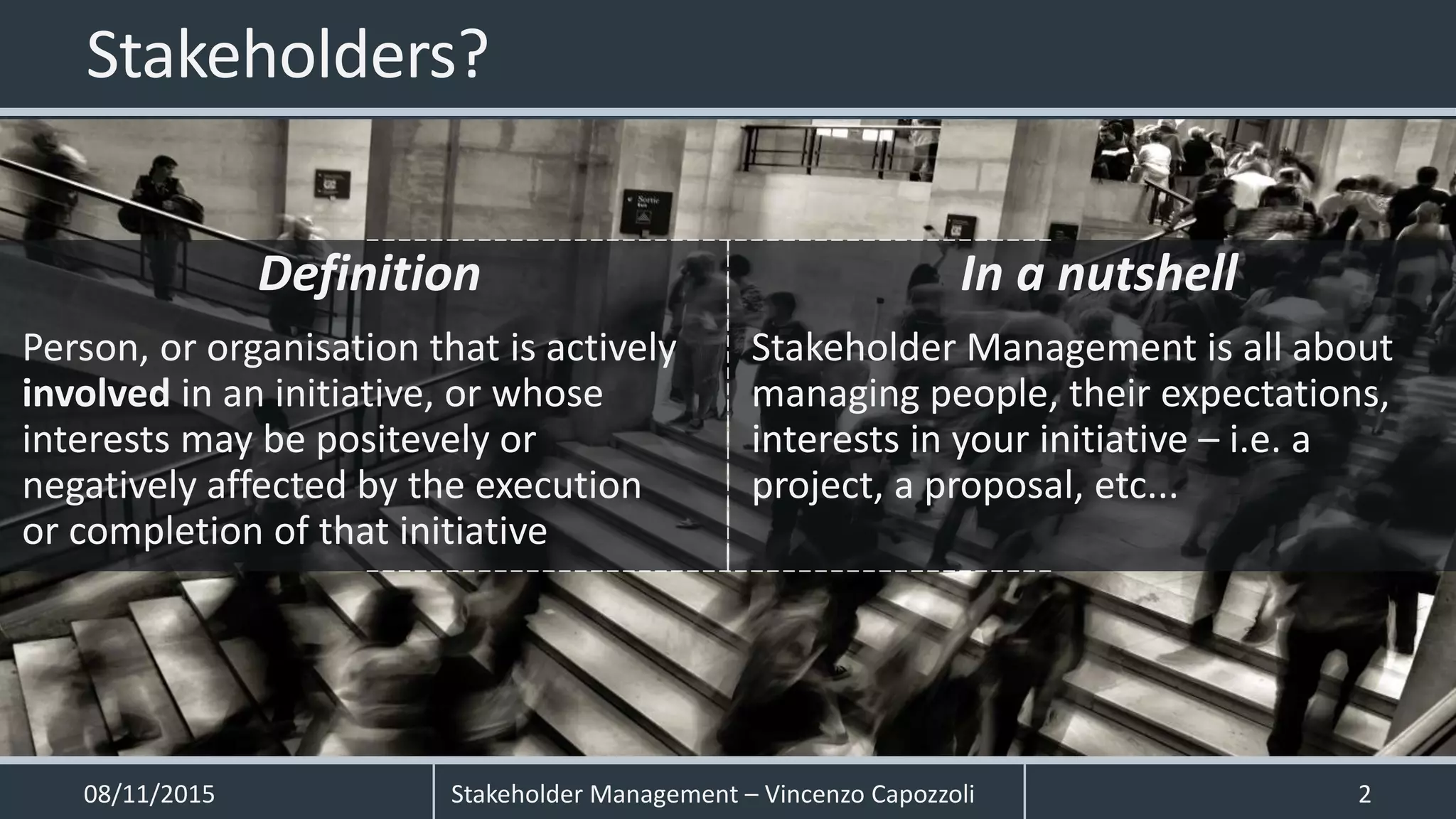 Stakeholder management - a short introduction | PPT