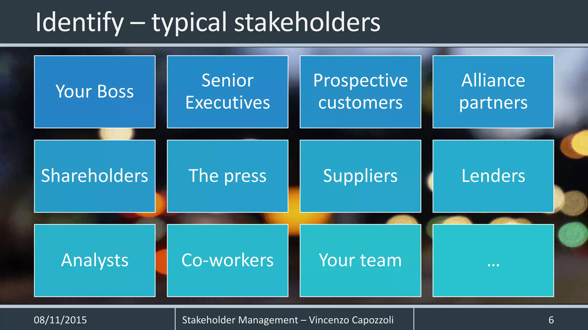 Stakeholder management - a short introduction | PPT